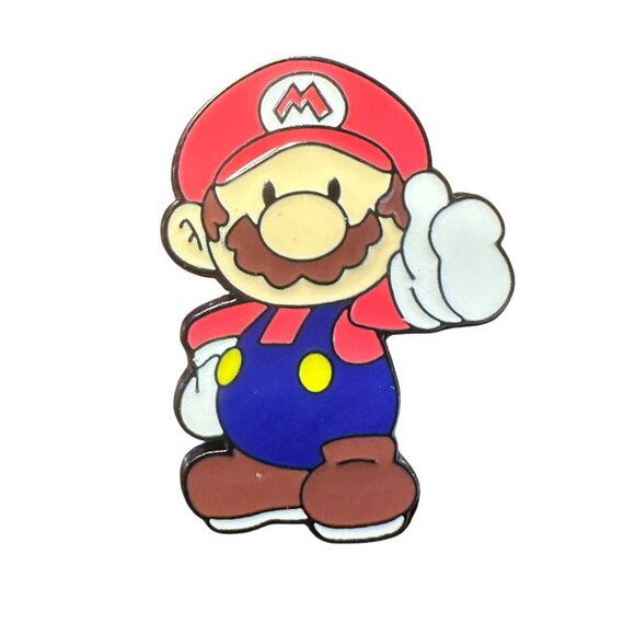 Accessories | Metal Enamel Lapel Pin Thumbs Up Mario | Poshmark